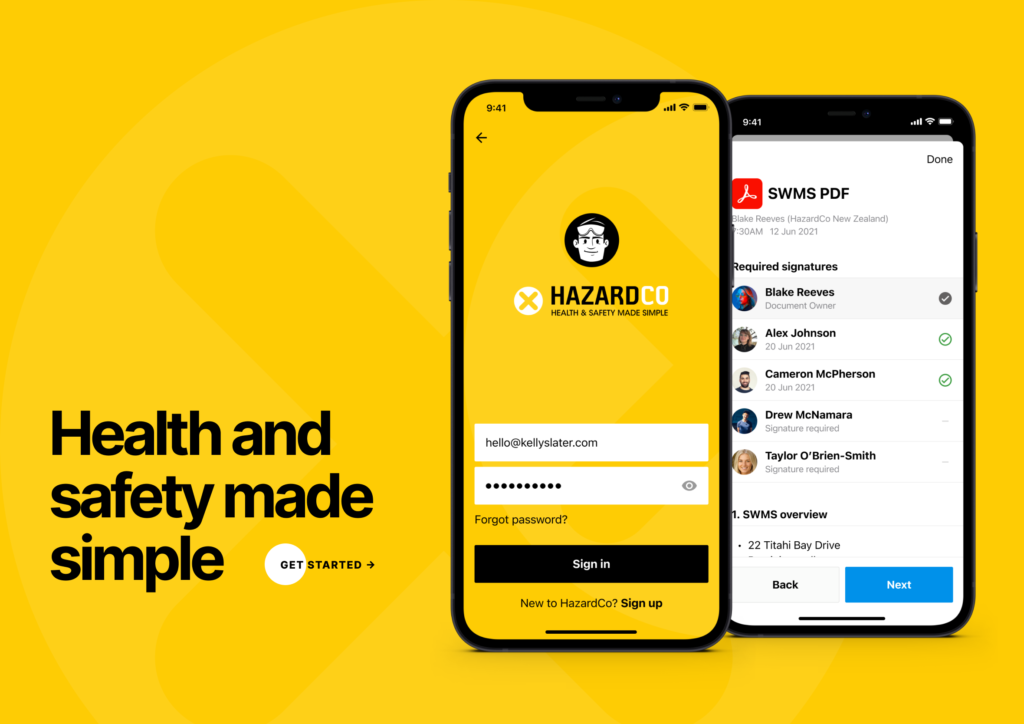 Worksite health & safety app — User Experience (UX/UI) Wellington ...